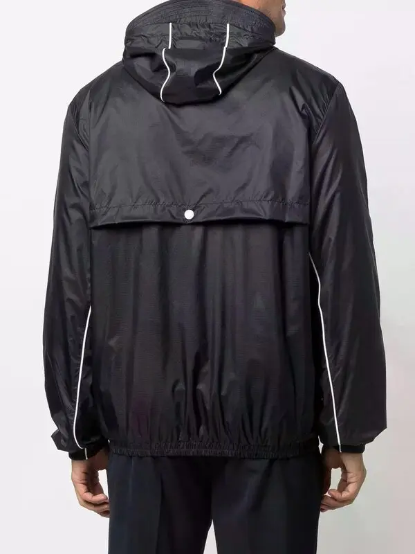 Thom Browne Logo Patch Hooded Jacket