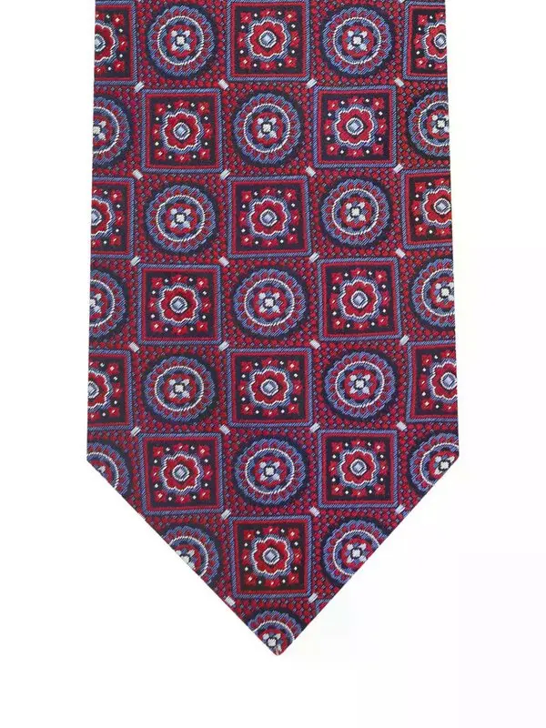 Etro Jacquard Patchwork Necktie