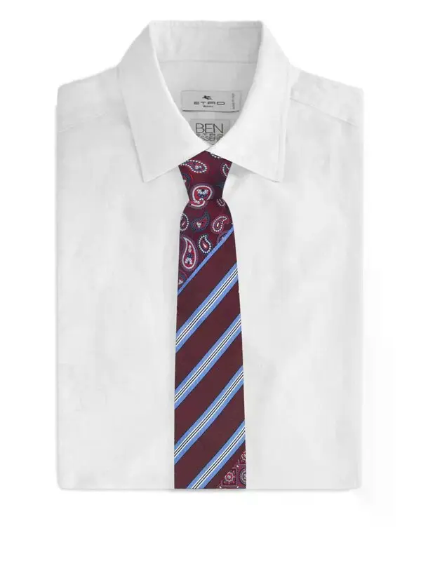 Etro Jacquard Patchwork Necktie