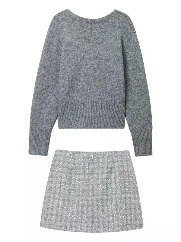 B+AB Button Skirt