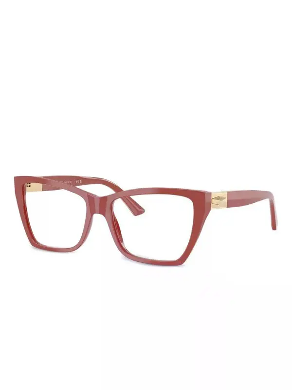 JIMMY CHOO Angular Glasses With Gold Detail