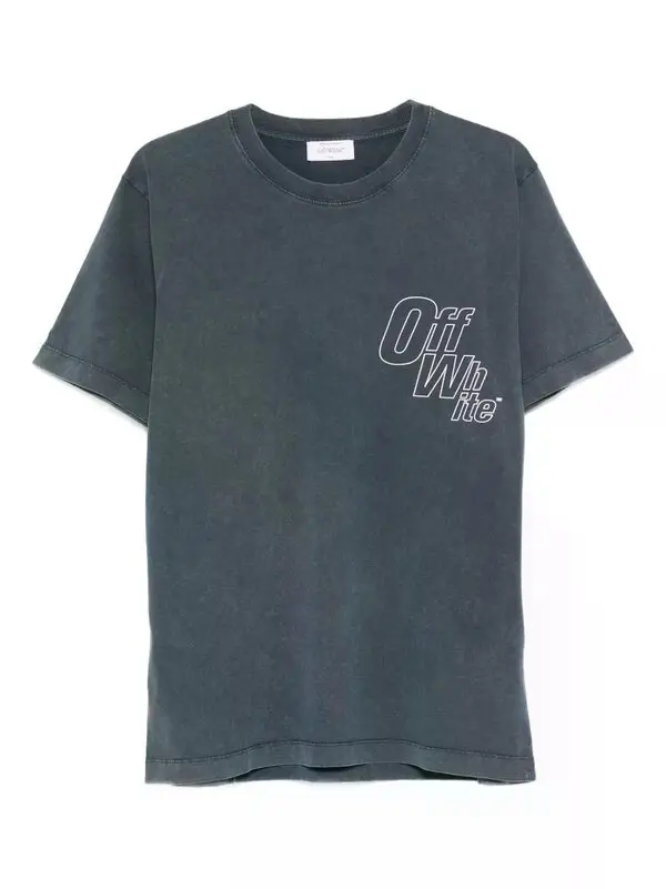 Off-White Outline-arrow Logo-print T-shirt