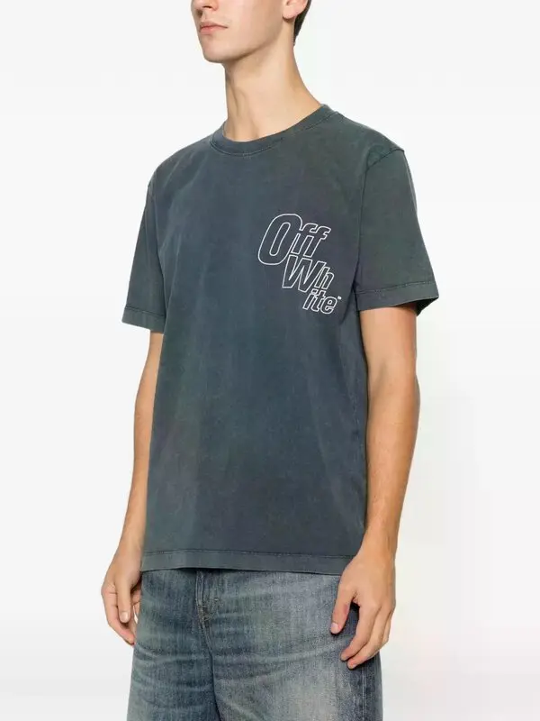 Off-White Outline-arrow Logo-print T-shirt