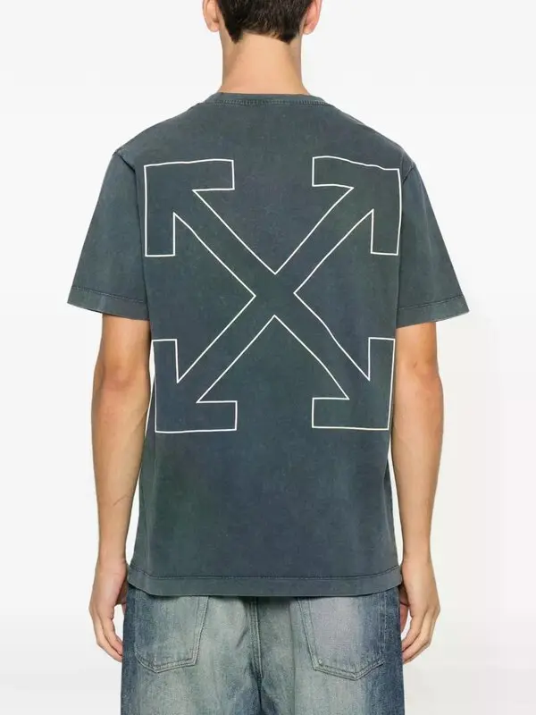 Off-White Outline-arrow Logo-print T-shirt
