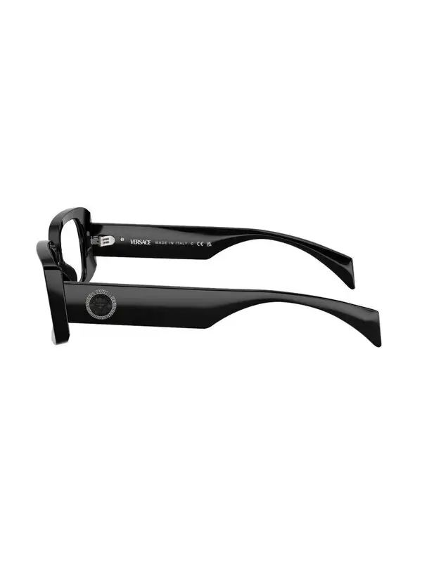 Versace Medusa Plaque Rectangle-frame Glasses