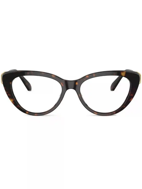 SWAROVSKI Hinged Cat-eye Glasses - Brown