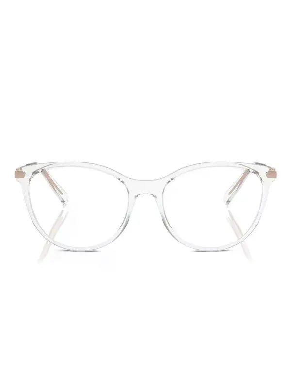 Armani Exchange Crystal-frame Glasses - White
