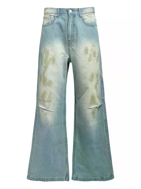 BREATH Distressed Panelled Trousers