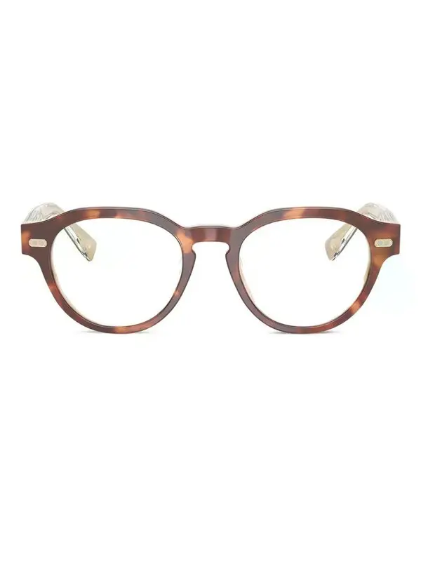 Brunello Cucinelli Tortoiseshell Round-frame Glasses