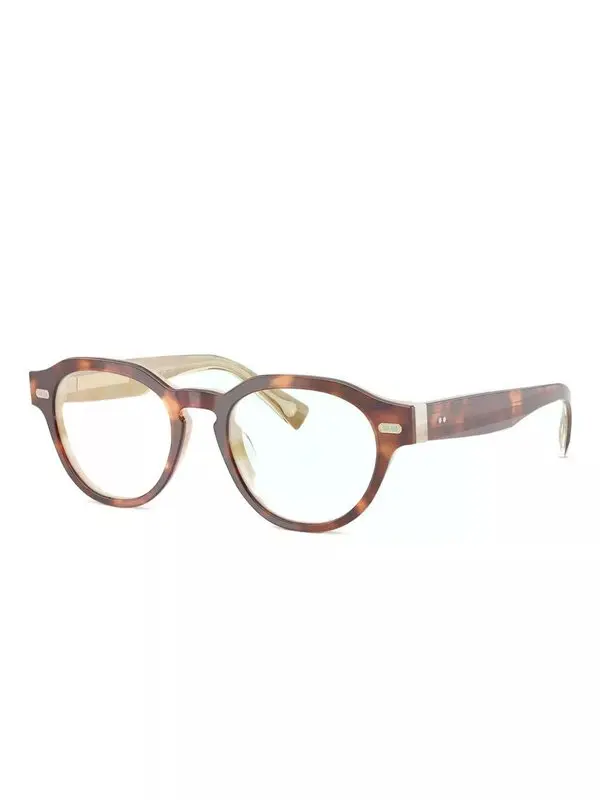 Brunello Cucinelli Tortoiseshell Round-frame Glasses