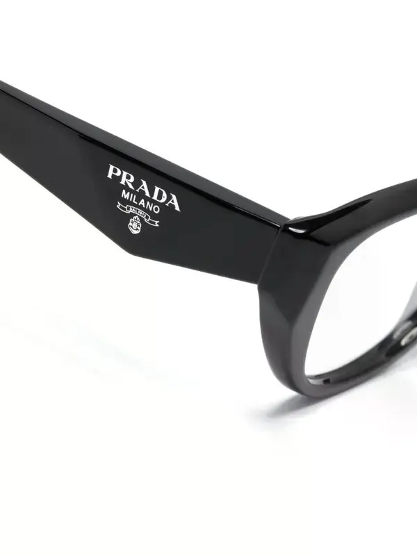 Prada Logo-engraved Cat-eye Glasses