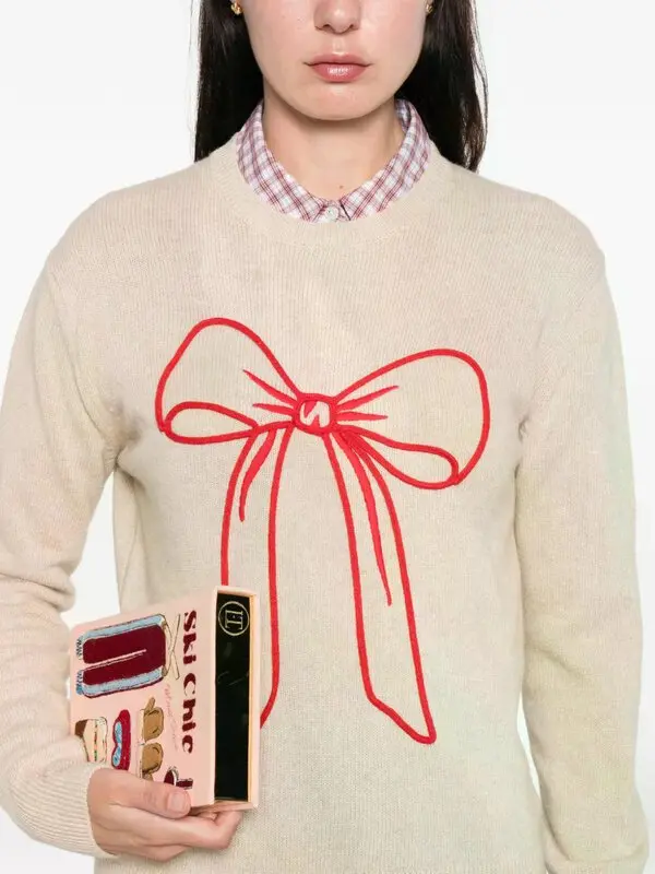 MC2 SAINT BARTH Bow-detail Sweater