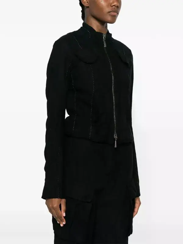 Masnada Perforated Cropped Jacket