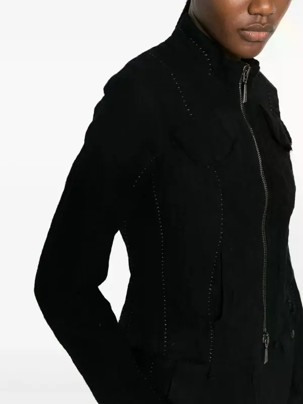 Masnada Perforated Cropped Jacket