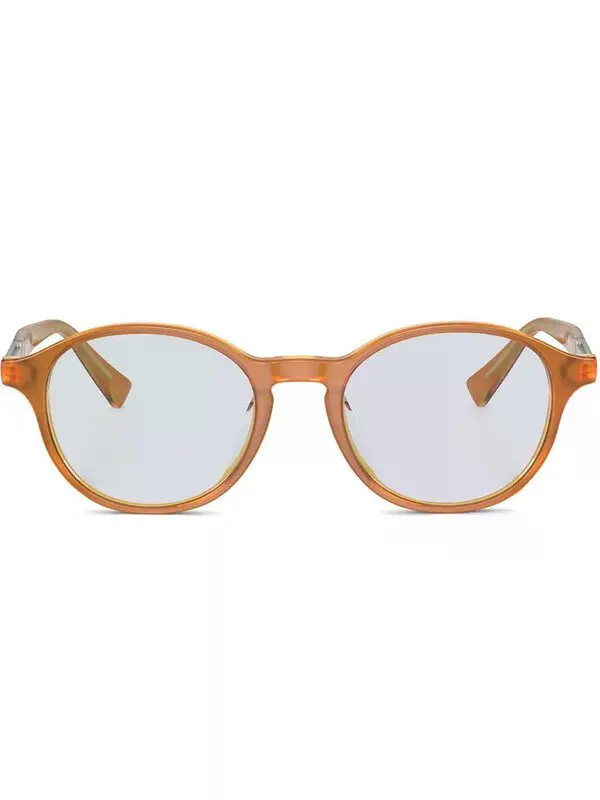 Brunello Cucinelli Round-frame Glasses - Orange