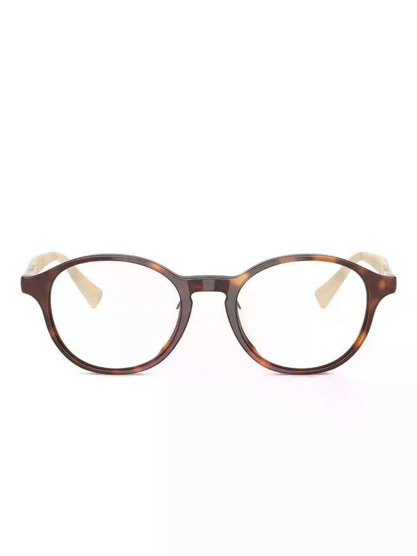 Brunello Cucinelli Tortoiseshell Round-frame Glasses