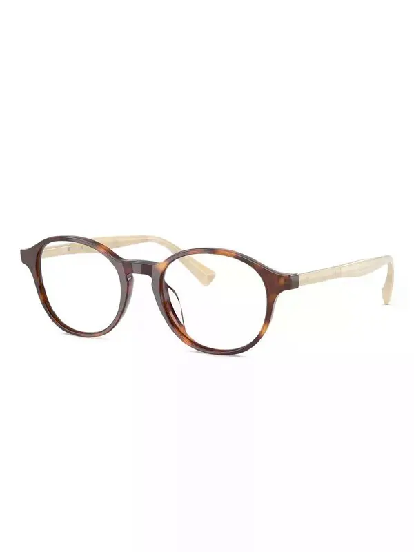 Brunello Cucinelli Tortoiseshell Round-frame Glasses