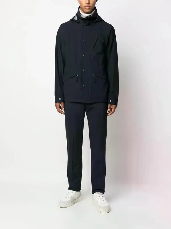 Aspesi Hooded Press-stud Fastening Jacket