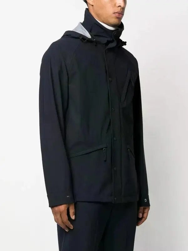 Aspesi Hooded Press-stud Fastening Jacket