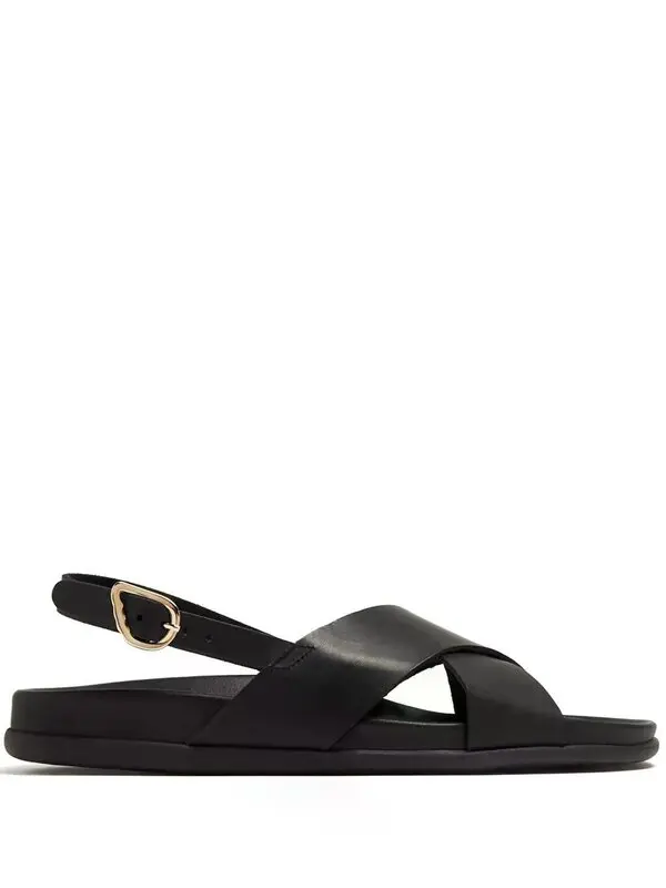 ANCIENT GREEK SANDALS Ikesia Sandals - Black
