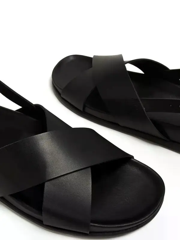 ANCIENT GREEK SANDALS Ikesia Sandals - Black