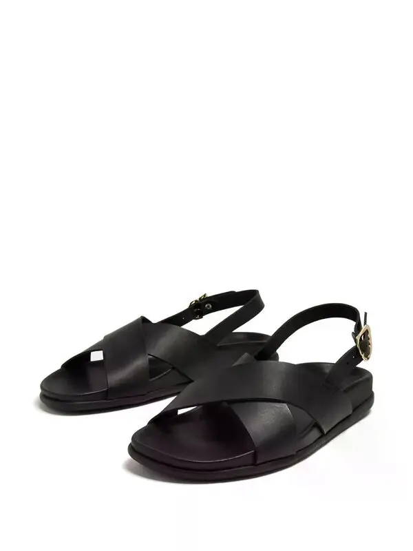 ANCIENT GREEK SANDALS Ikesia Sandals - Black