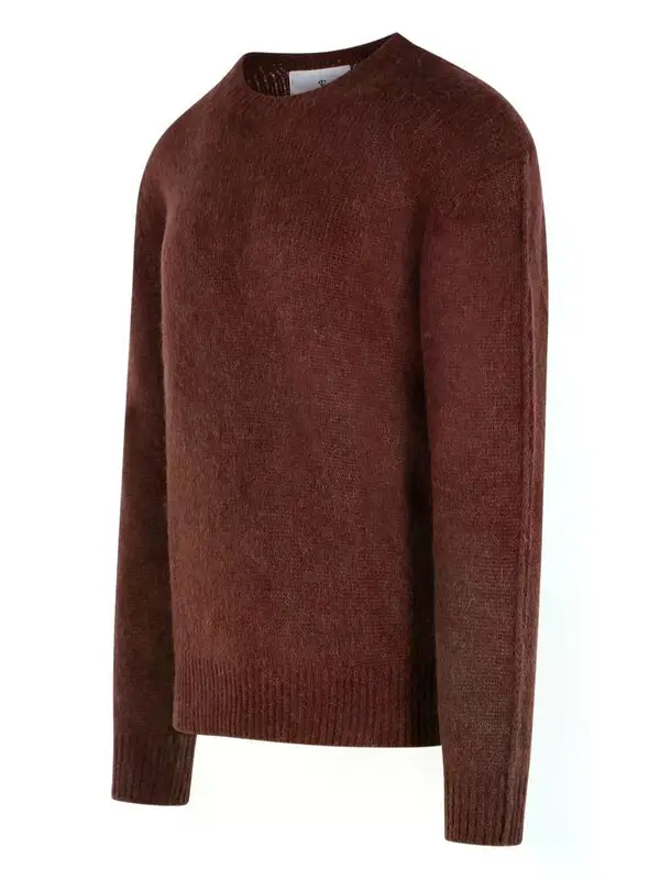 SEVEN GAUGE Crew-neck Sweater With Ribbed Cuffs