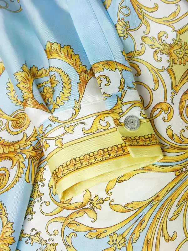 Versace Barocco Print Midi Shirt Dress