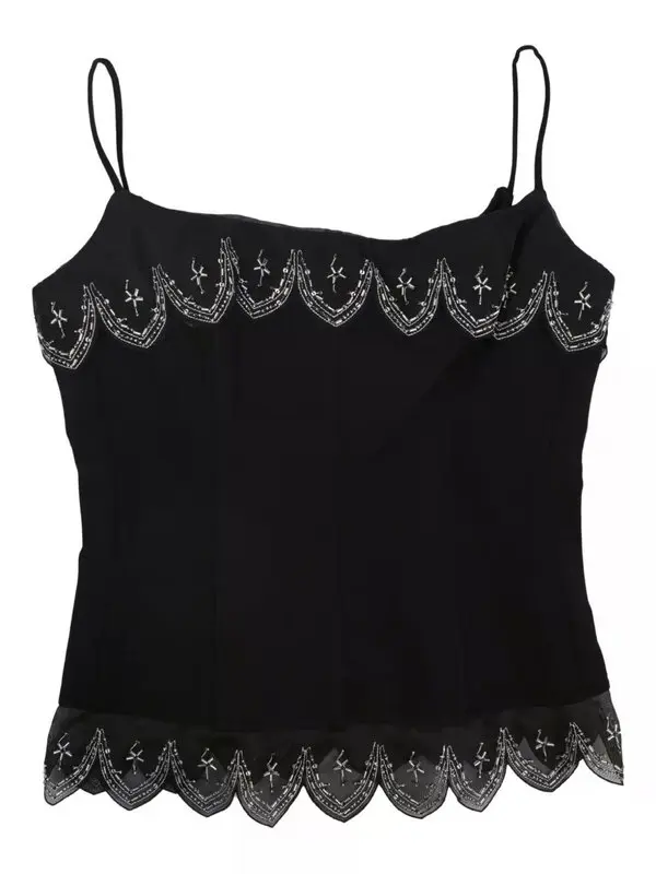 Staud Colette Scalloped Top