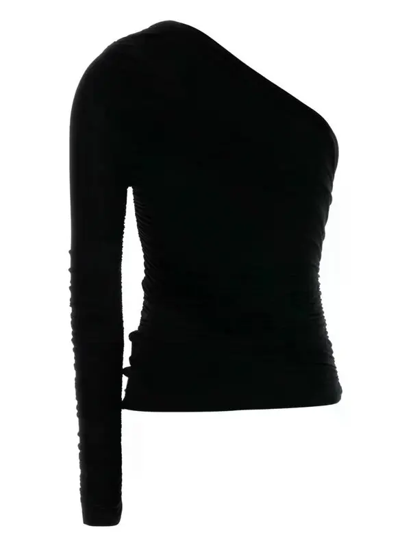 AGOLDE Ruched One-shoulder Top