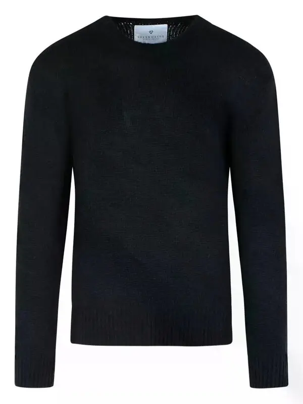 SEVEN GAUGE Crew Neck Sweater - Black