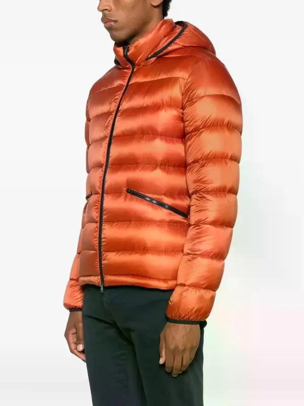 Herno Hooded Zip-fastening Jacket - Orange