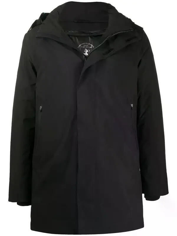 SAVE THE DUCK Logo Patch Padded Coat