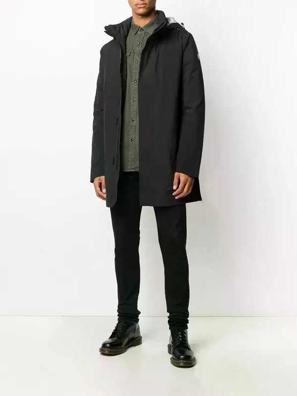 SAVE THE DUCK Logo Patch Padded Coat