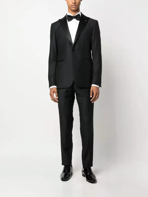 Tagliatore Single-breasted Virgin Wool Suit - Black