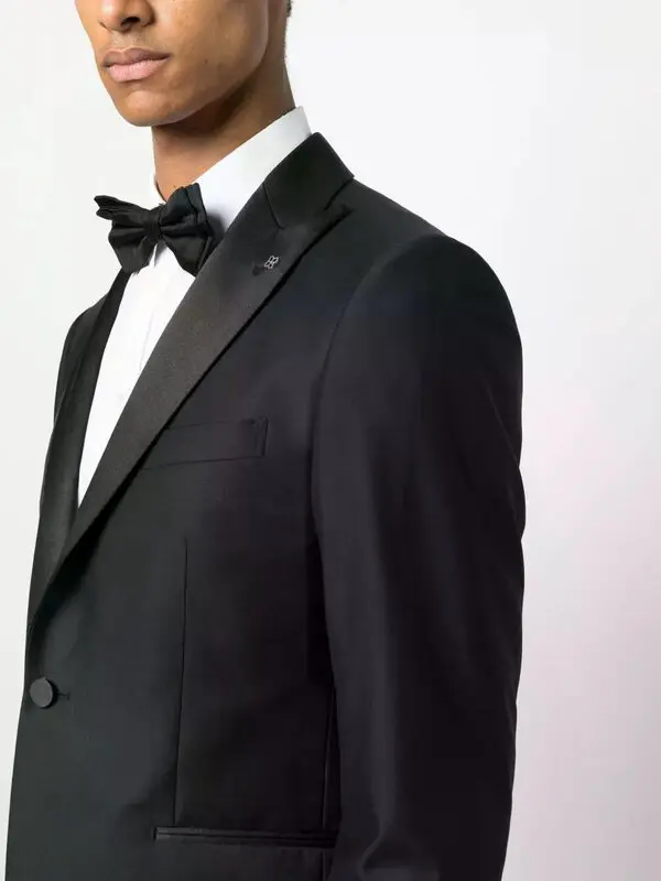Tagliatore Single-breasted Virgin Wool Suit - Black