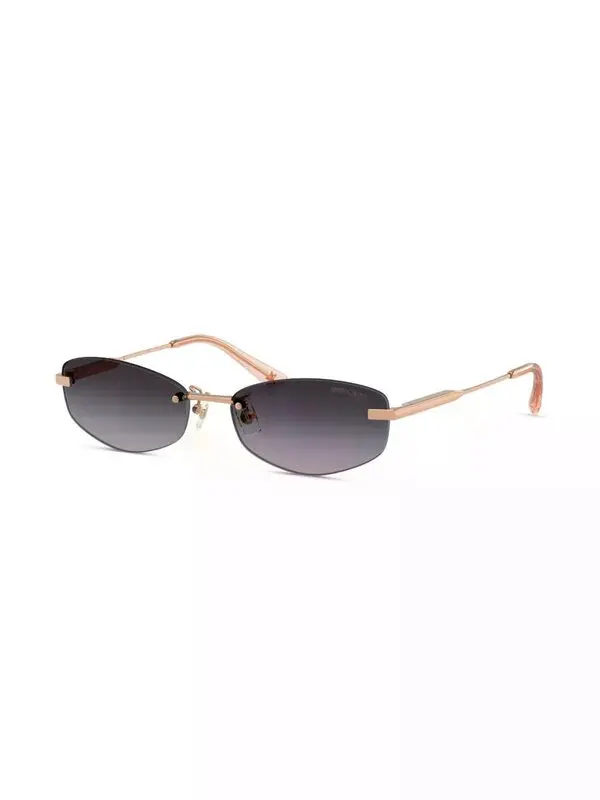 JIMMY CHOO Oval Frame Tinted Sunglasses - Pink