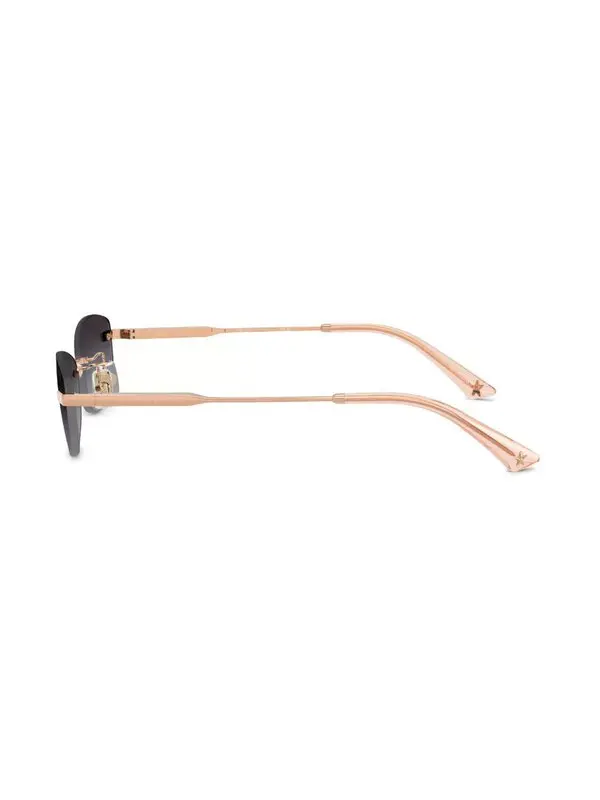 JIMMY CHOO Oval Frame Tinted Sunglasses - Pink