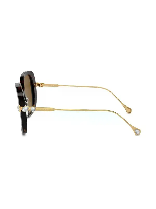 SWAROVSKI Rectangle-frame Sunglasses