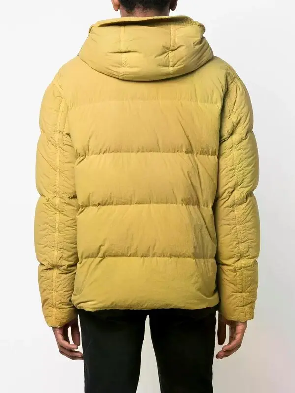 TEN C Hooded Down Puffer Jacket - Green