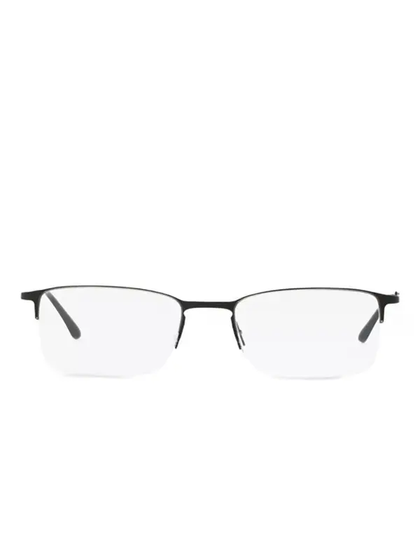 Giorgio Armani Rectangle-frame Half-rim Glasses