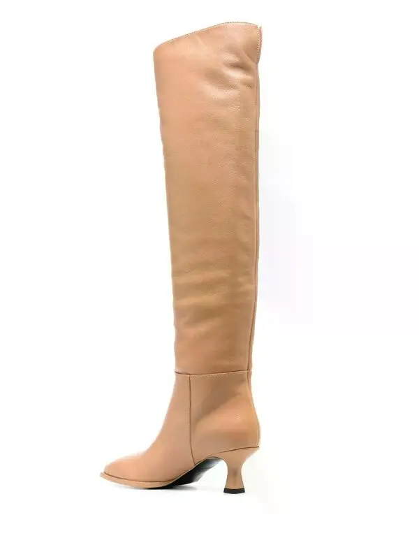 3JUIN Pointed-toe Knee-high Boots