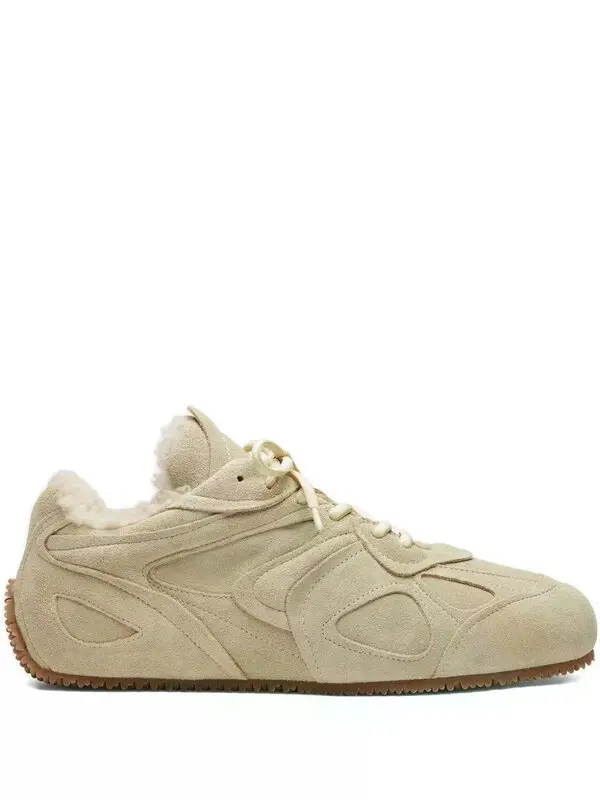 Axel Arigato Slow Shearling Runner Sneakers - Neutrals