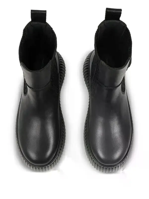Karl Lagerfeld Ribbed Platform Boots