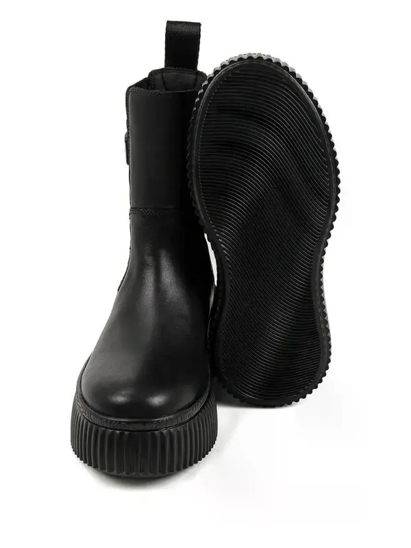 Karl Lagerfeld Ribbed Platform Boots