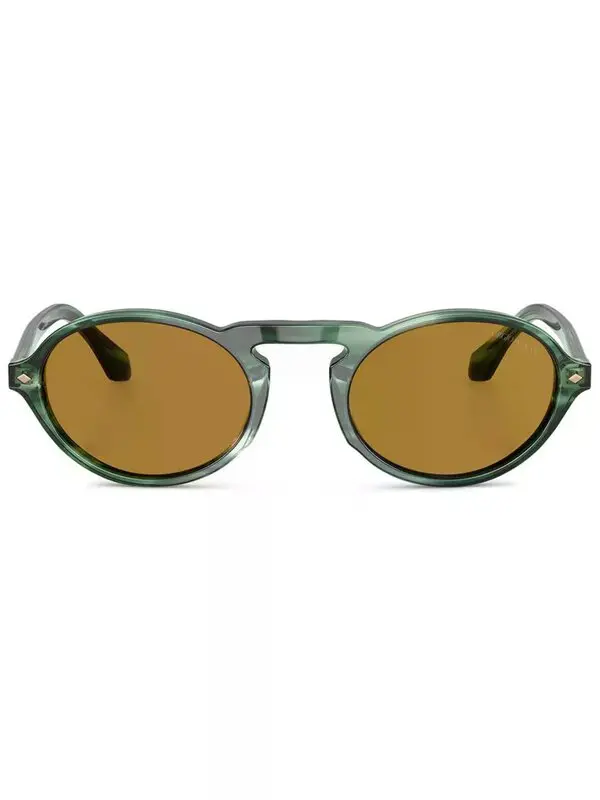 Giorgio Armani Striped Pantos Sunglasses