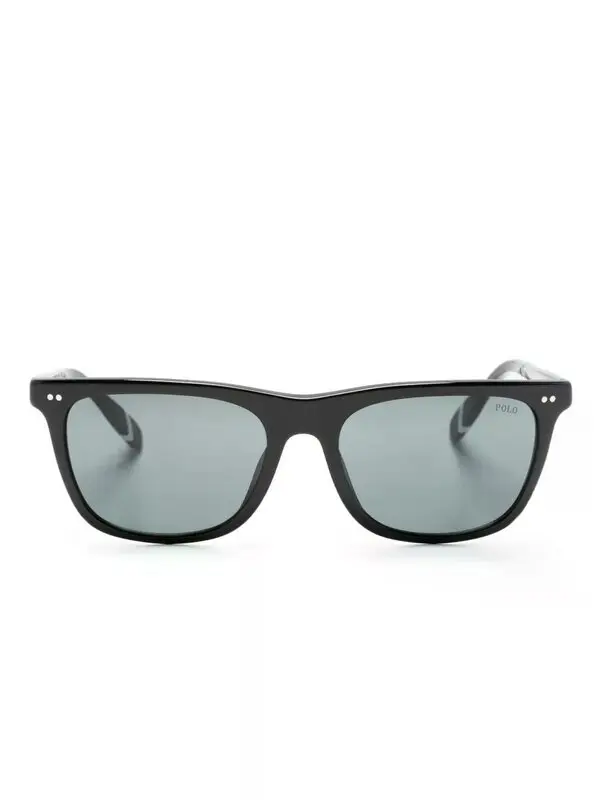 POLO RALPH LAUREN EYEWEAR Tortoiseshell-detail Square-frame Sunglasses - Black