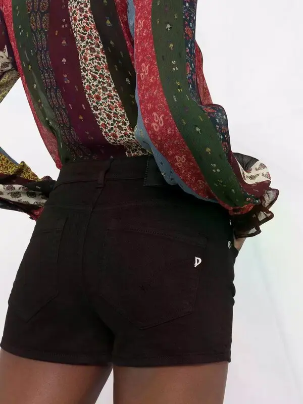 DONDUP High-waisted Button Detailed Shorts