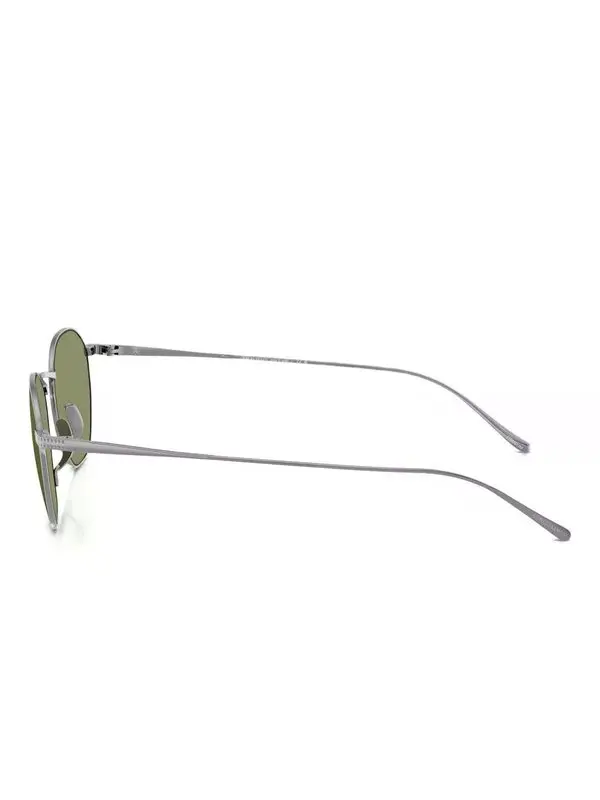 Giorgio Armani Titanium Round-frame Sunglasses
