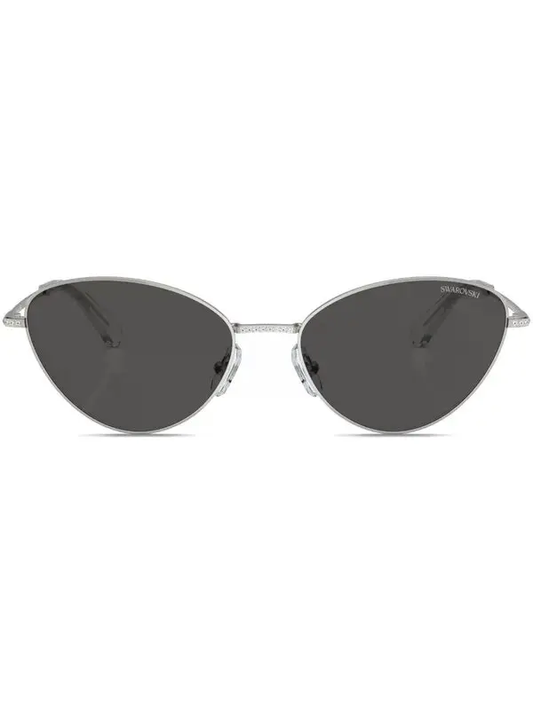 SWAROVSKI Crystal-embellished Cat-eye Sunglasses - Silver